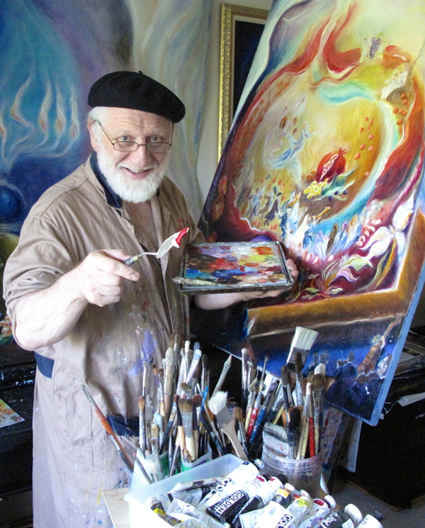 Mordechai Edel exhibits tapestries of light on canvas